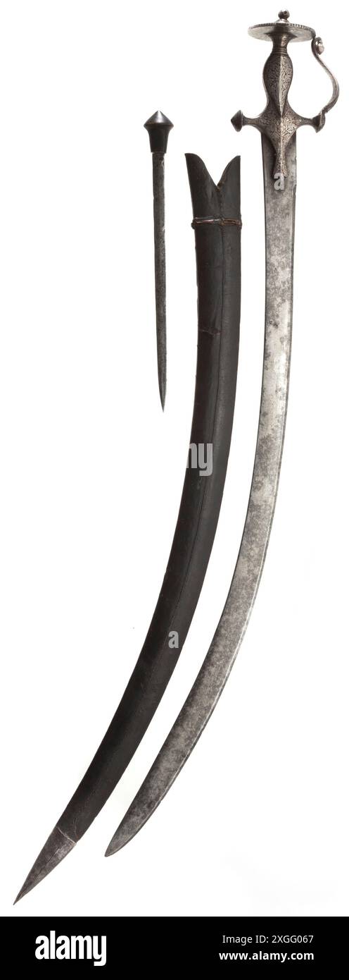weapons, swords, Asian, talwar, 19th century, PROPERTY-RELEASED Stock ...