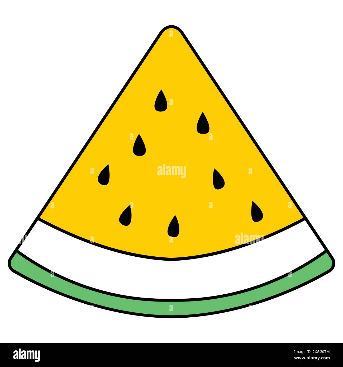 Illustration of watermelon slice vector Stock Vector Image & Art - Alamy
