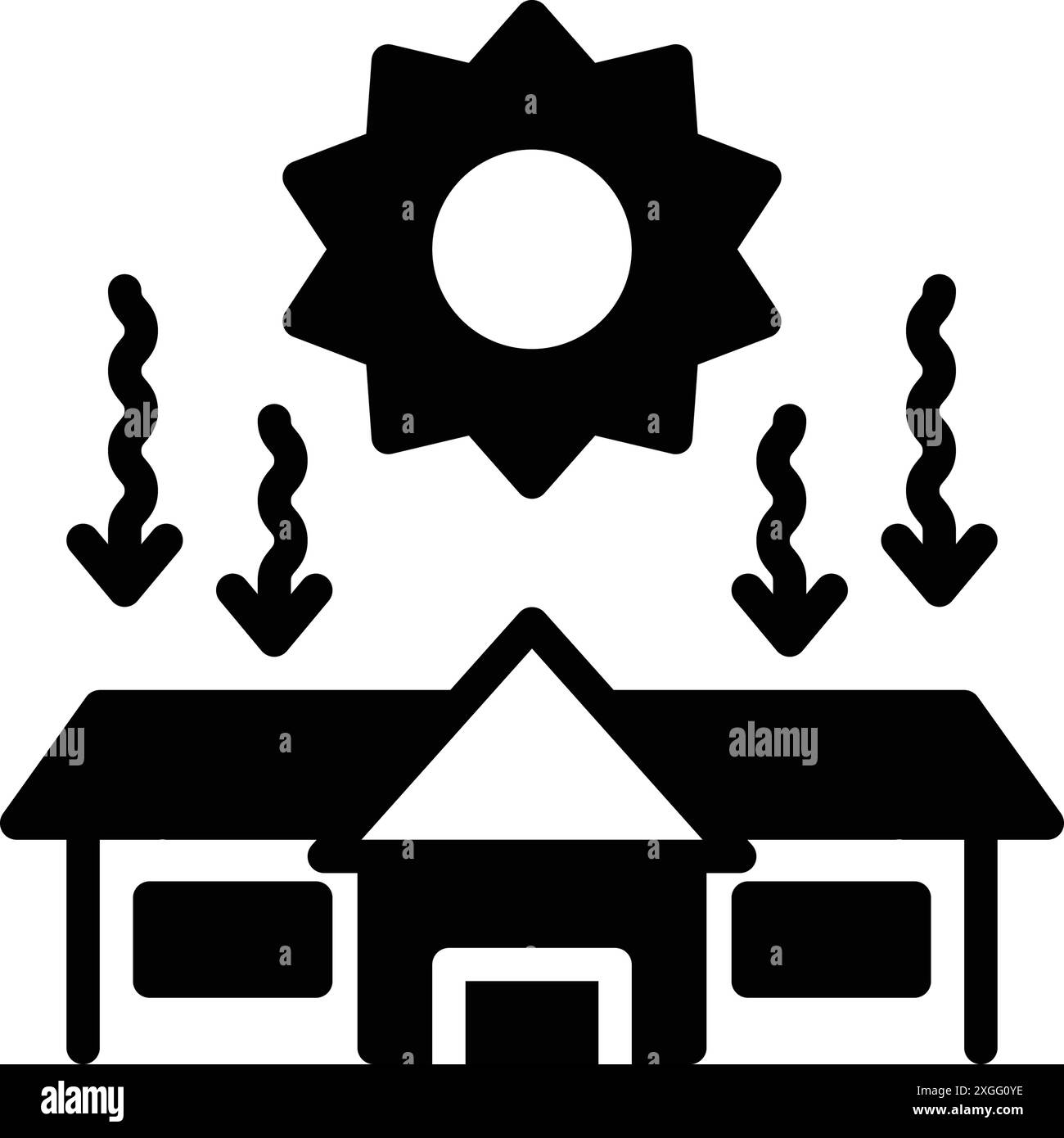Icon for heated,sun Stock Vector Image & Art - Alamy