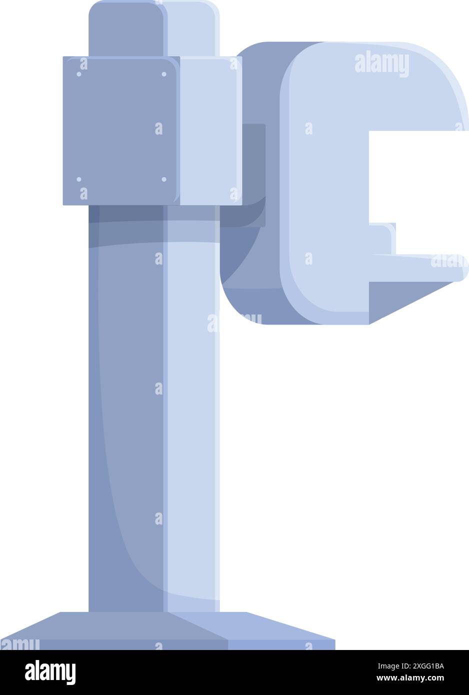 Metalworking machine operating and bending steel detail on white ...