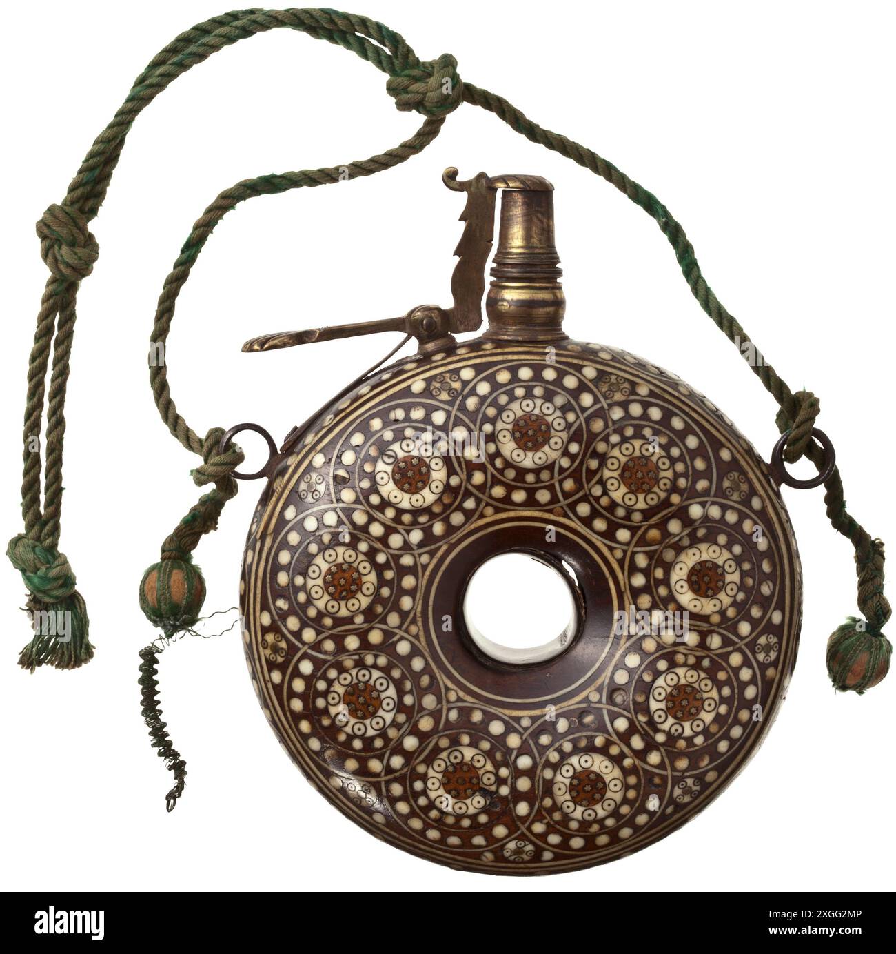 A Bohemian powder flask with inlays, 1st half of 17th century Ring ...