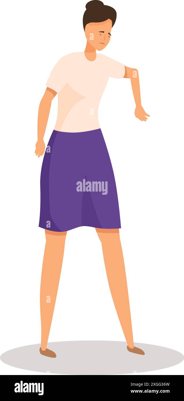 Young woman feeling uncomfortable and insecure, showing stop gesture ...