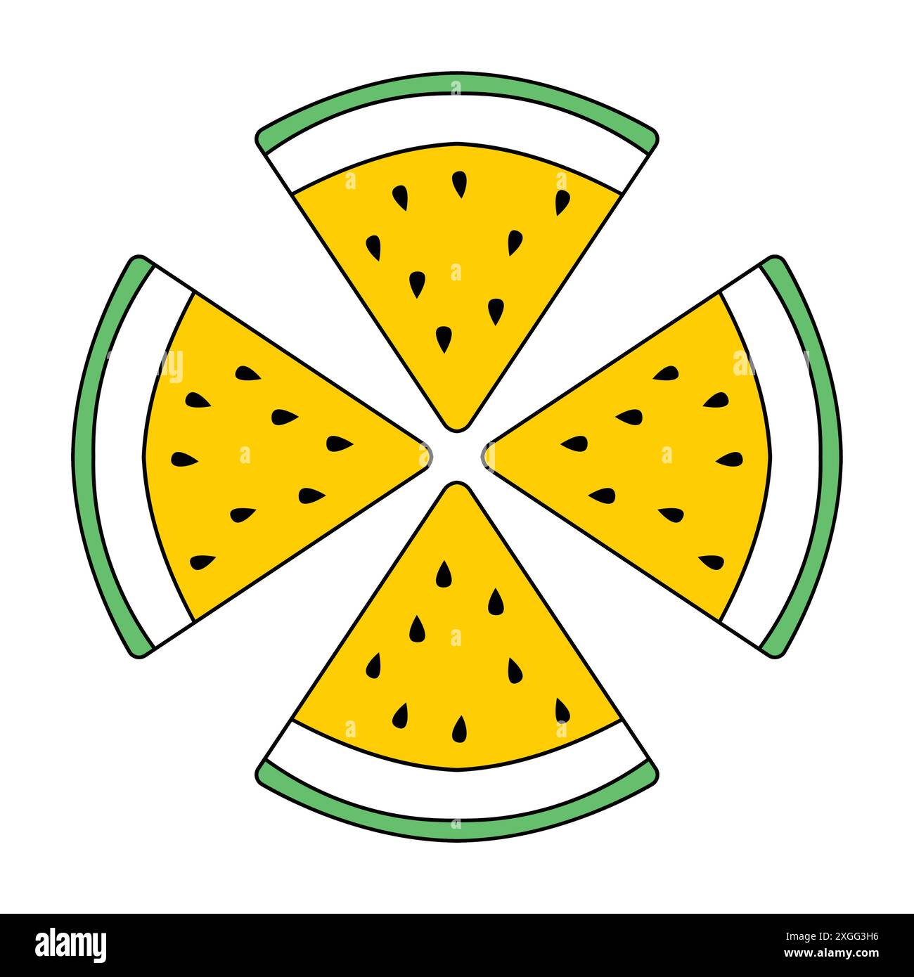 Tasty watermelon drink slice Stock Vector Images - Alamy