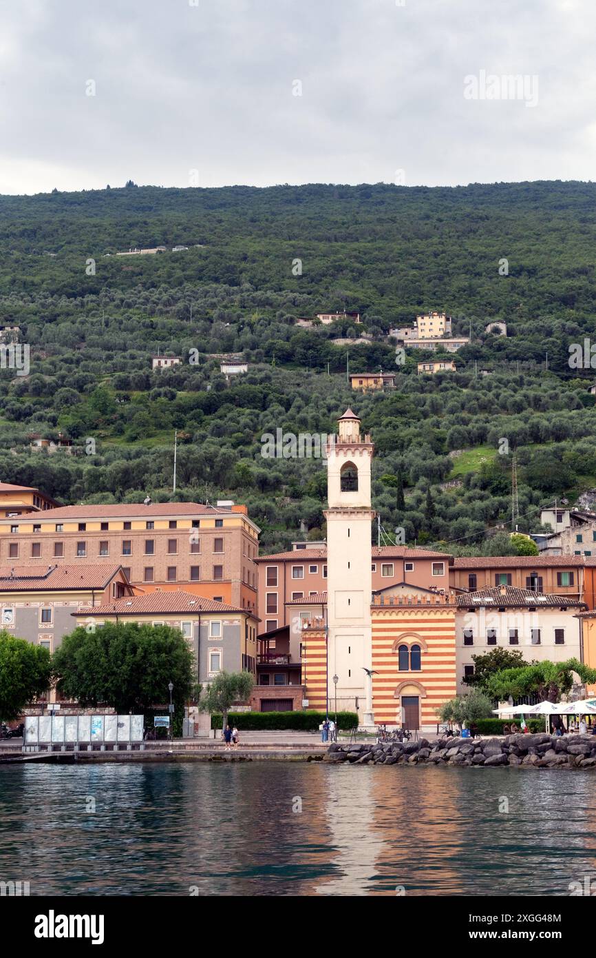 CASTELLETTO DI BRENZONE, ITALY - JUNE 14, 2024: View of the village ...