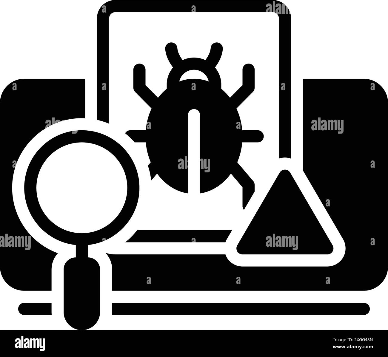 Detection icon Black and White Stock Photos & Images - Alamy