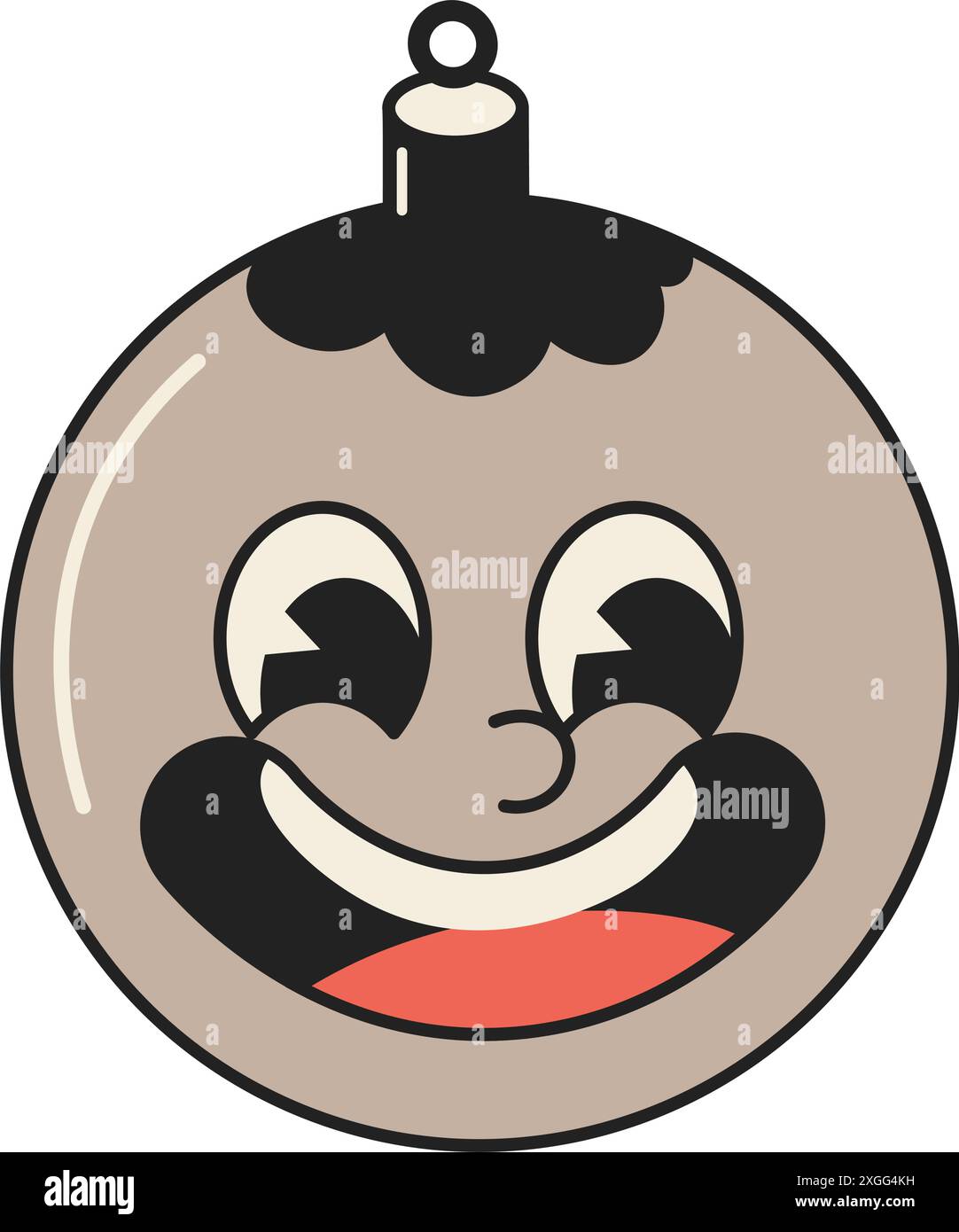 Smiling Christmas Ornament Ball vector Stock Vector Image & Art - Alamy