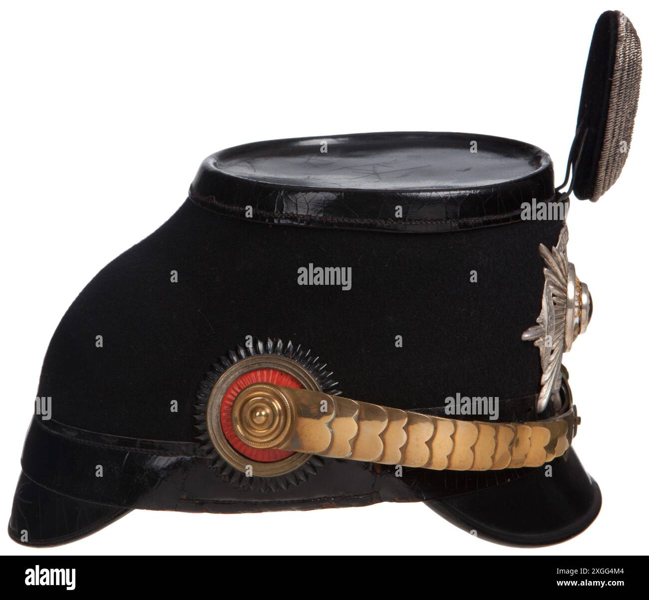 A Garde Jäger officer shako Fine Garde star. Interior shows normal wear ...