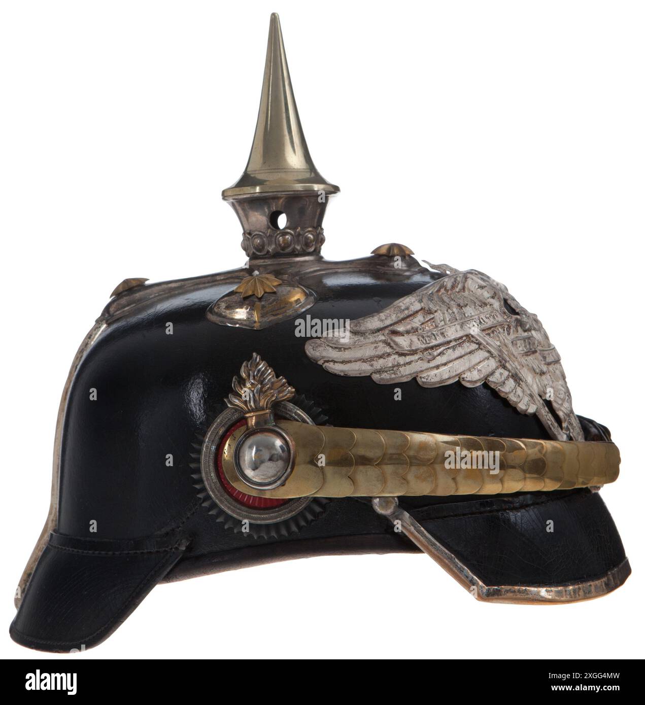 A 3rd Dragoon officer helmet Fine silvered Grenadier front plate ...