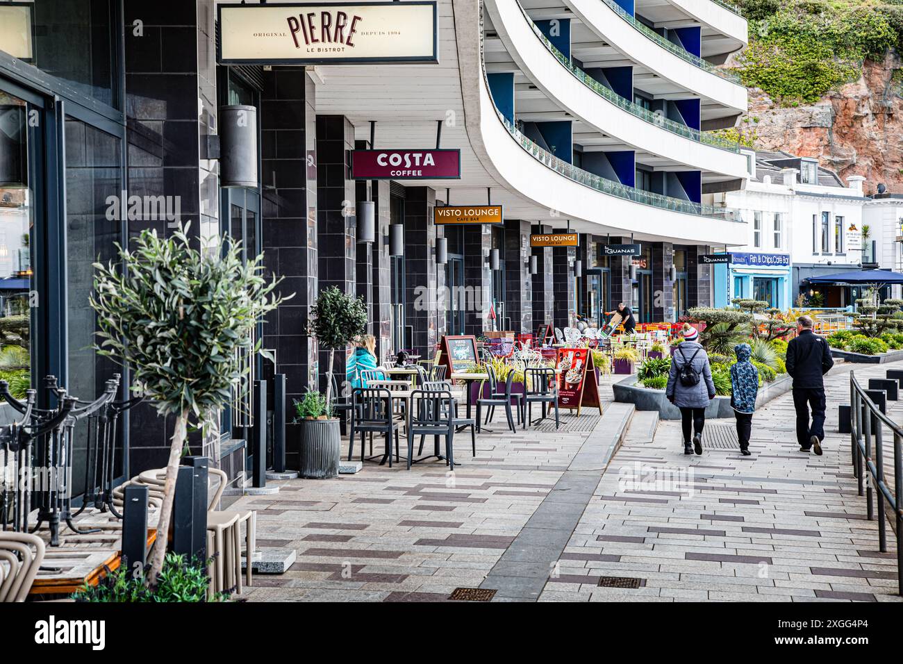 Torquay, Devon UK, street scene, showing people walking Stock Photo - Alamy