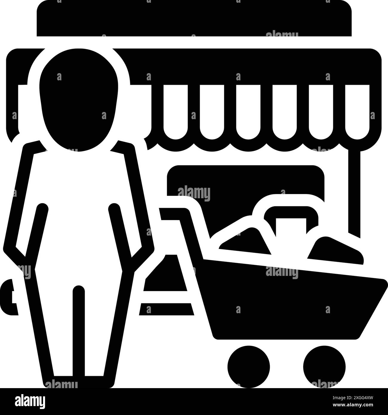 Shopkeeper vector Black and White Stock Photos & Images - Alamy