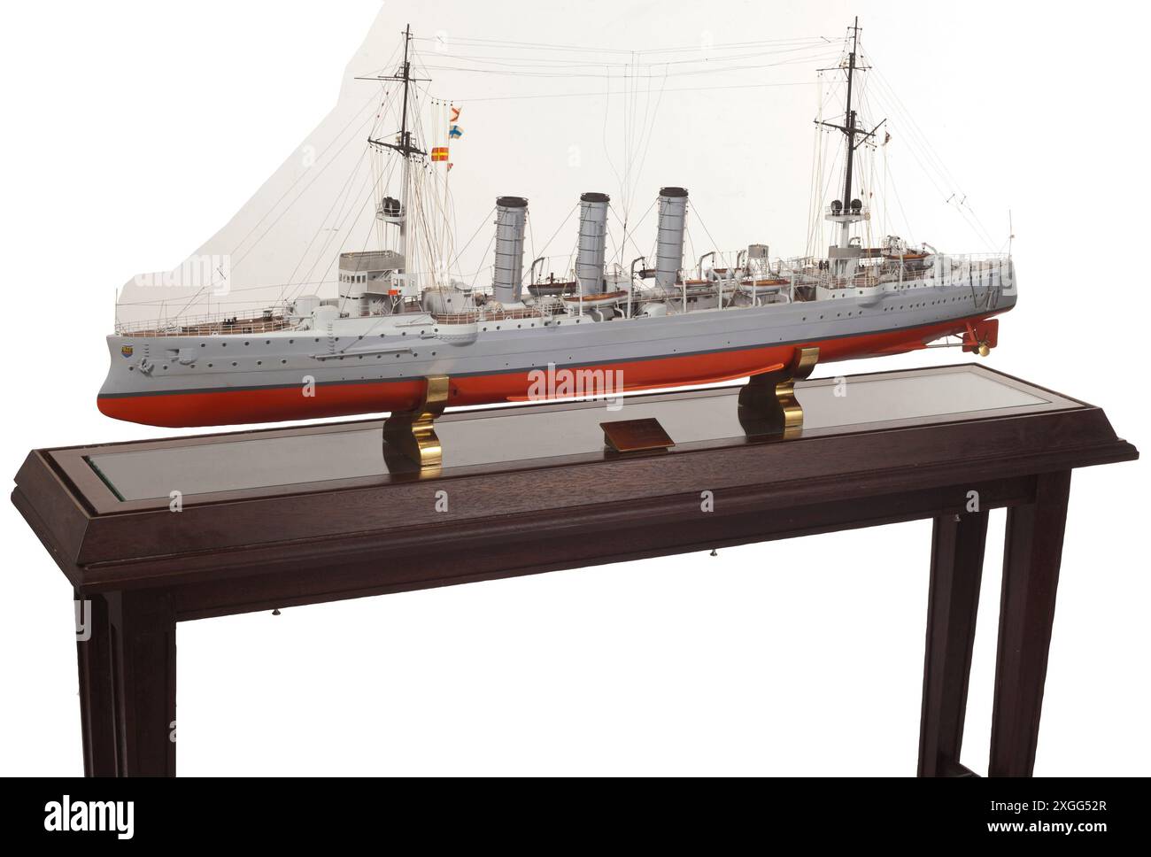 A model of SMS "Emden", a light cruiser of the German Imperial Navy ...