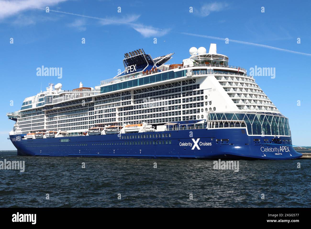 Celebrity Apex cruise ship docked in Tallinn, Estonia Stock Photo - Alamy