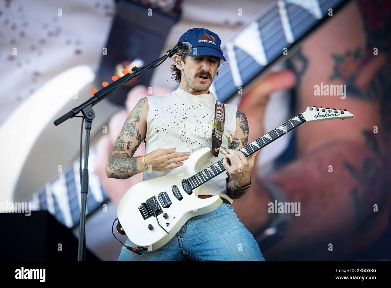 Oslo, Norway. 28th, June 2024. The American hardcore punk band Turnstile performs a live concert ...