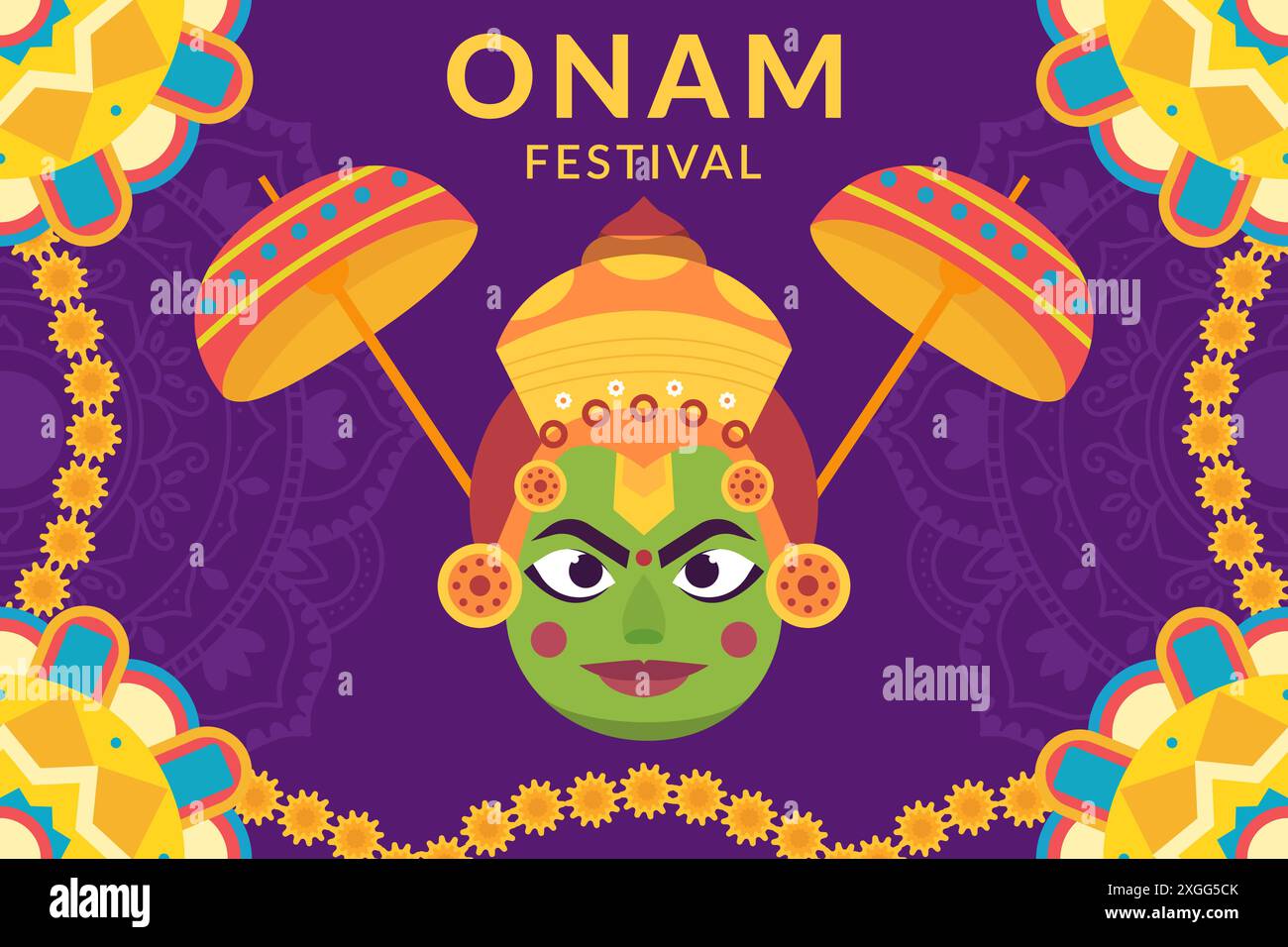 Happy onam vector vectors Stock Vector Images - Alamy