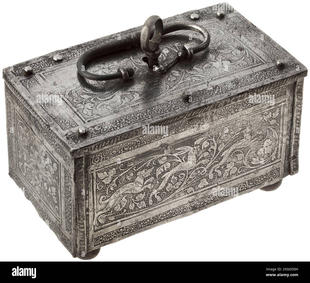 An etched iron casket, Nuremberg, circa 1580, PROPERTY-RELEASED Stock ...