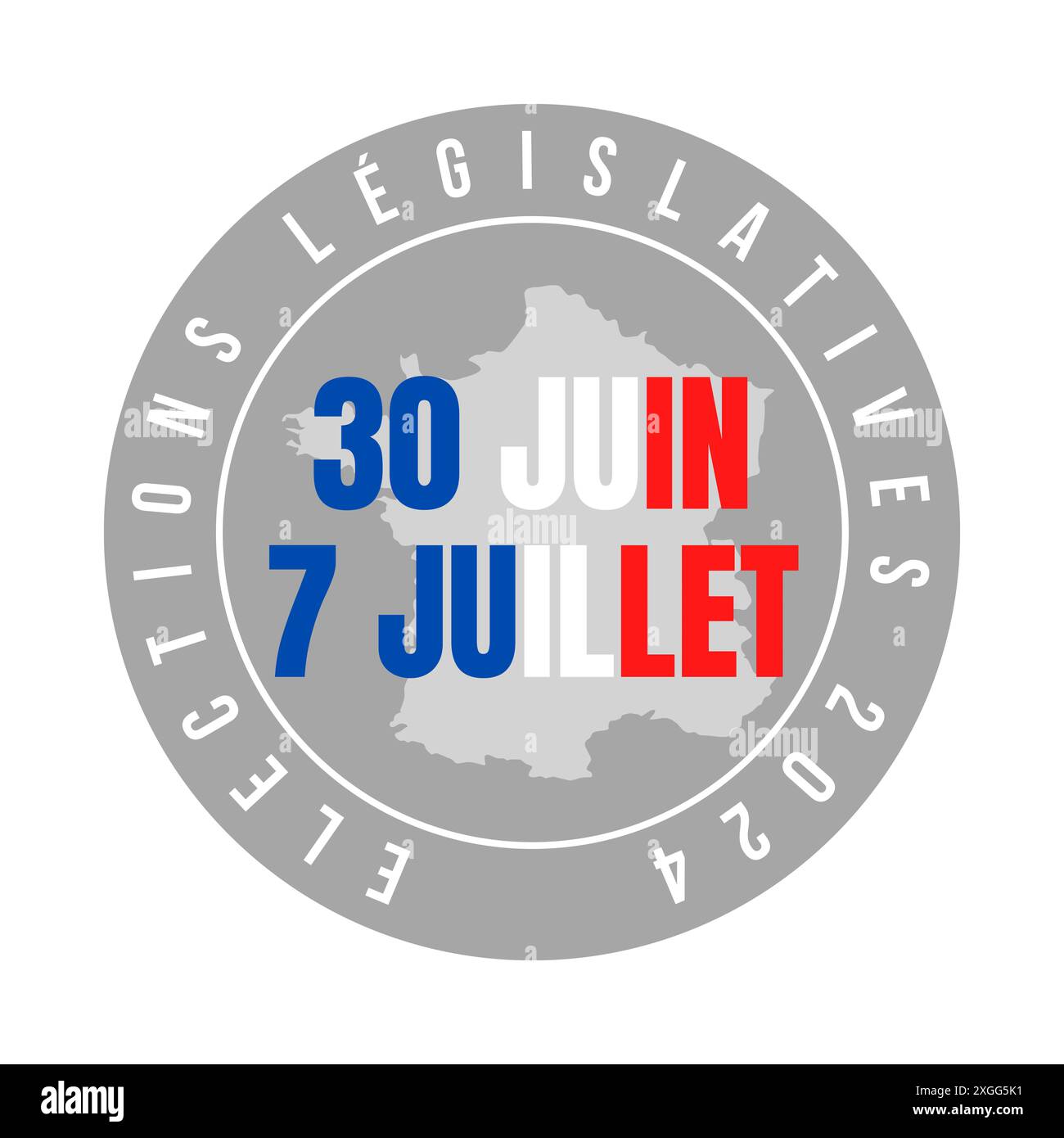 French legislative election 2024 in France symbol icon called elections ...