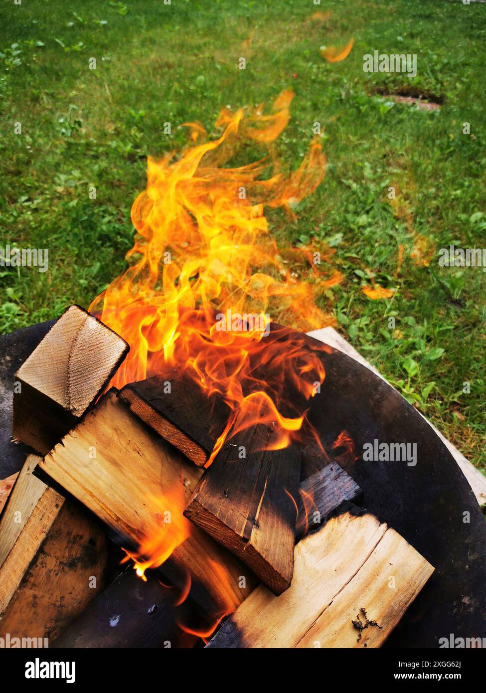 open fire texture as nice summer background Stock Photo - Alamy