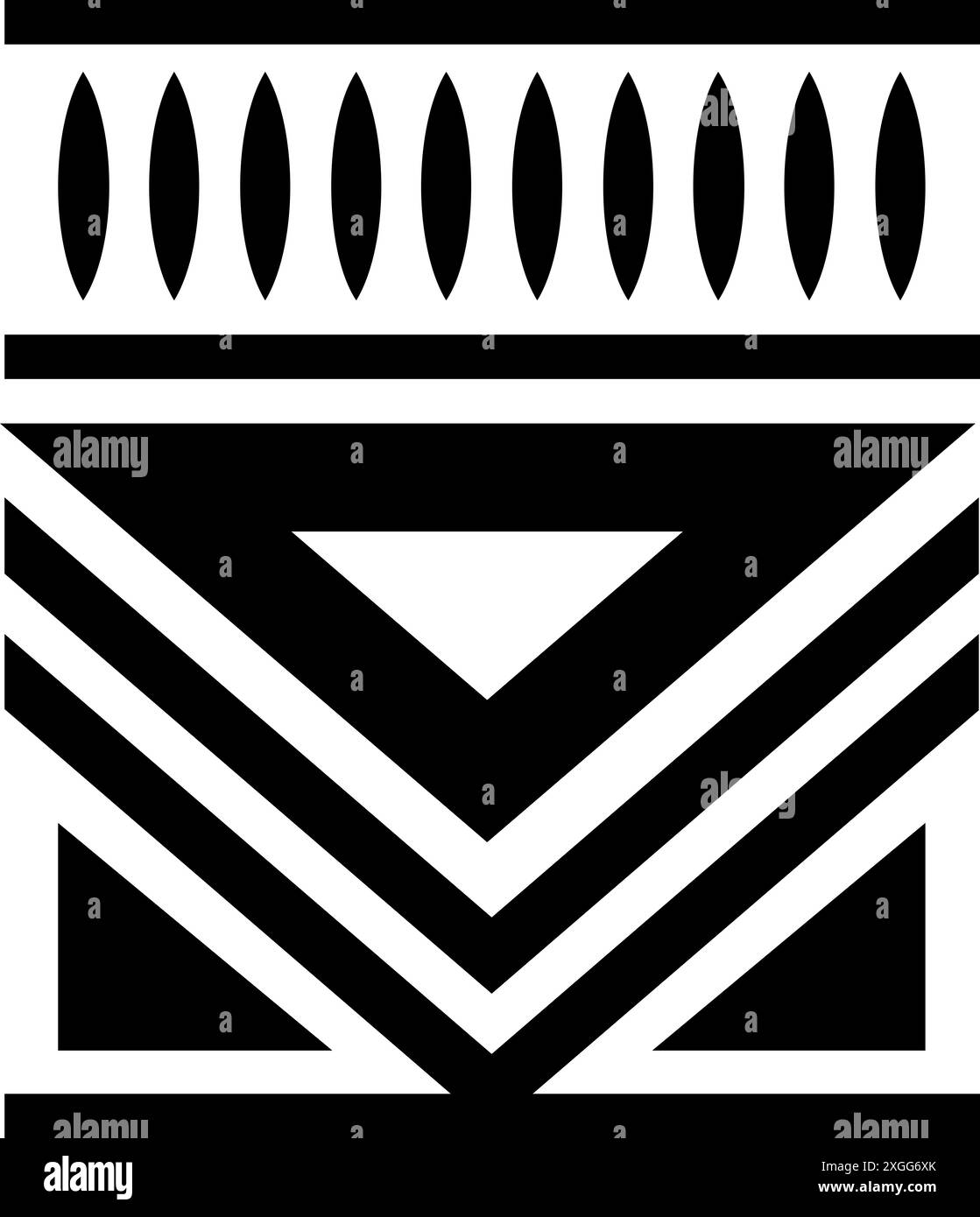 Zimbabwe pattern motif sign illustration Stock Photo - Alamy