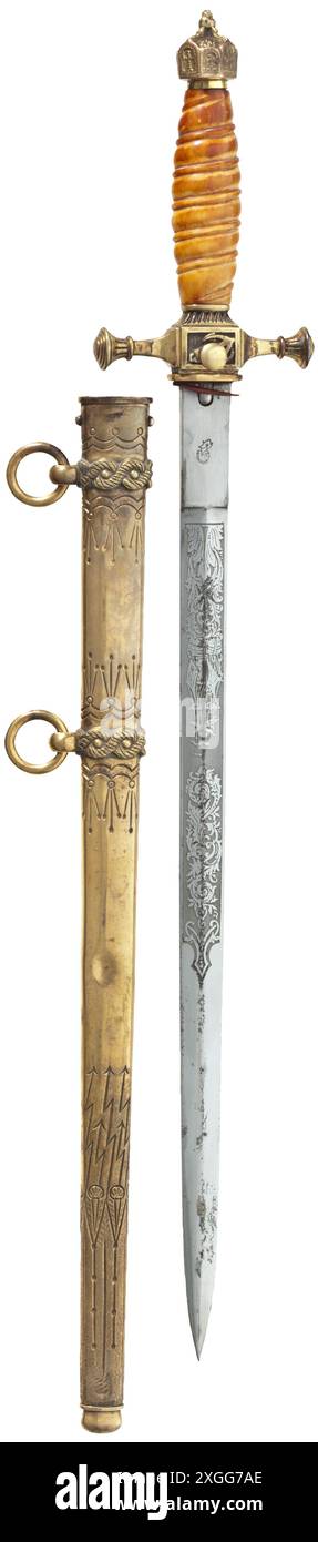 A dagger M 1890 for cadets in the Imperial Navy, Maker WKC, PROPERTY ...