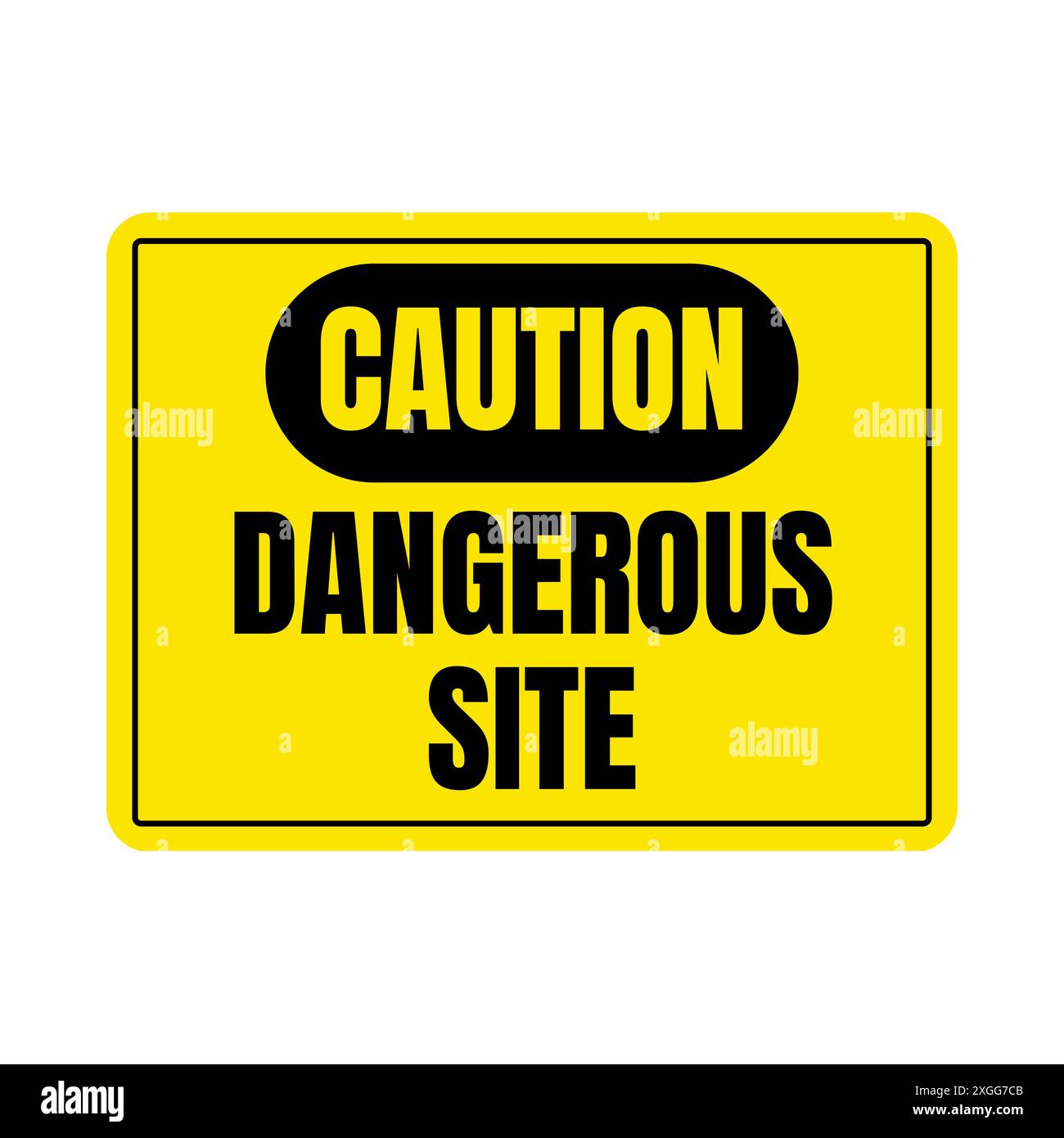 Site entrance safety sign Cut Out Stock Images & Pictures - Alamy