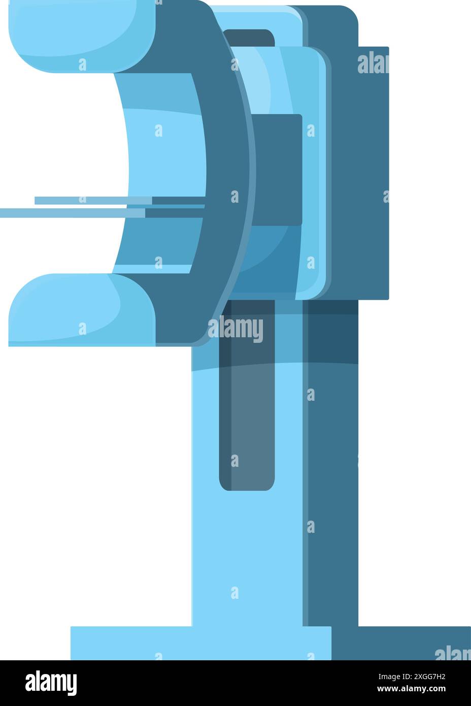 Modern medical equipment showing computed tomography scanner machine ...