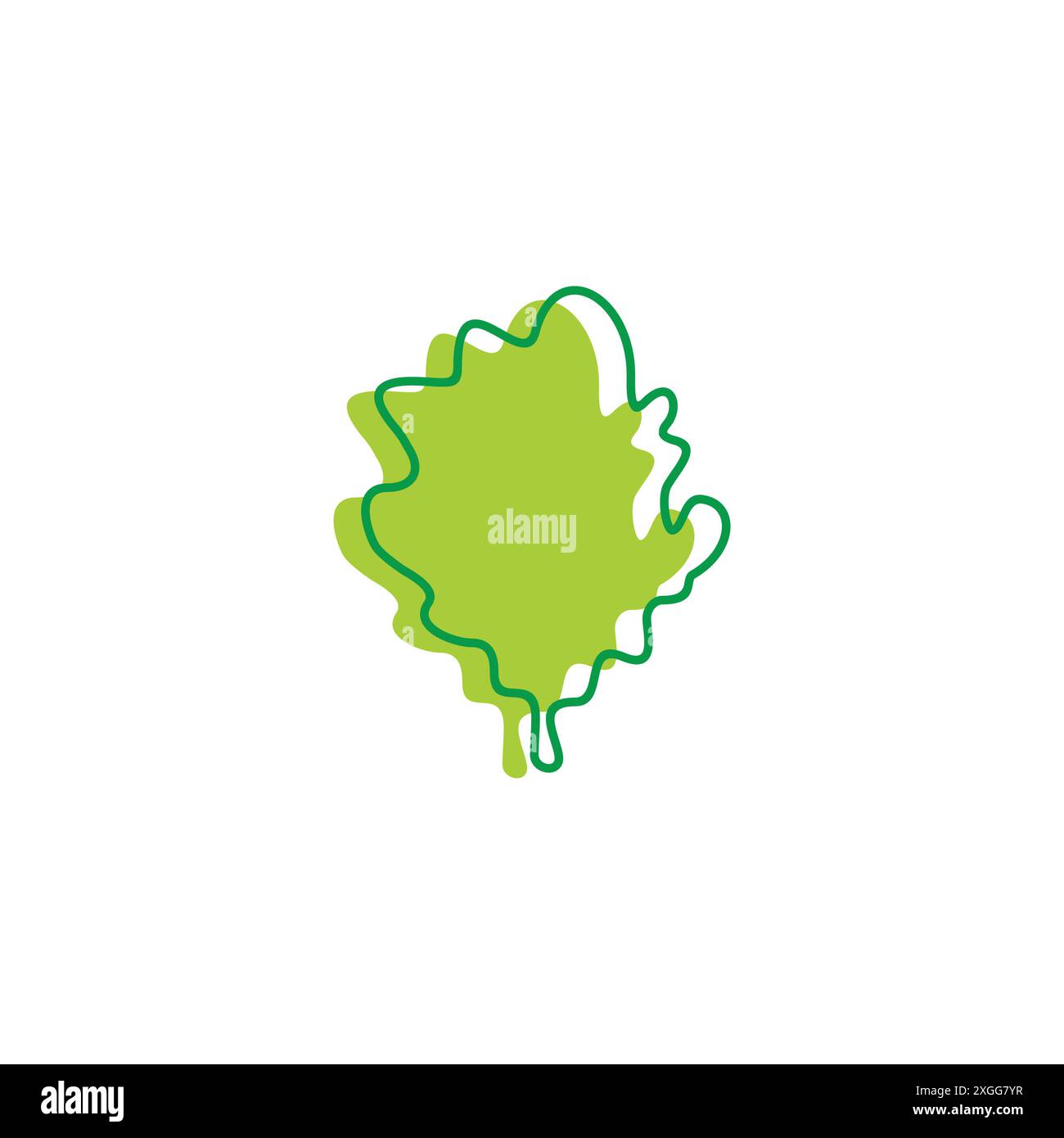 Simple leaf outlines hi-res stock photography and images - Alamy