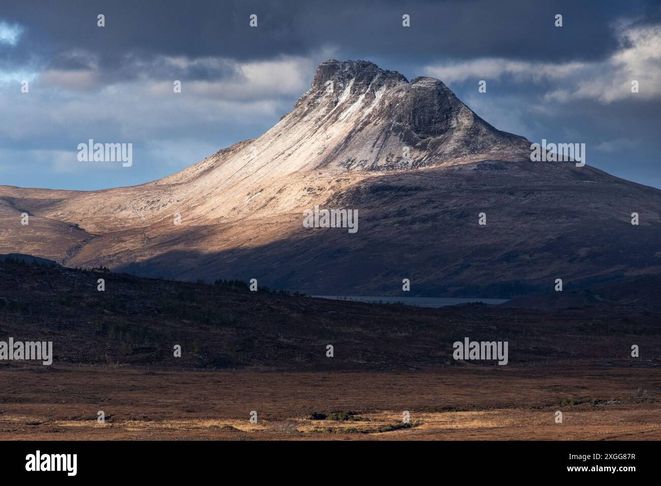 Stac Pollaidh in winter, Assynt-Coigach National Scenic Area, Assynt ...
