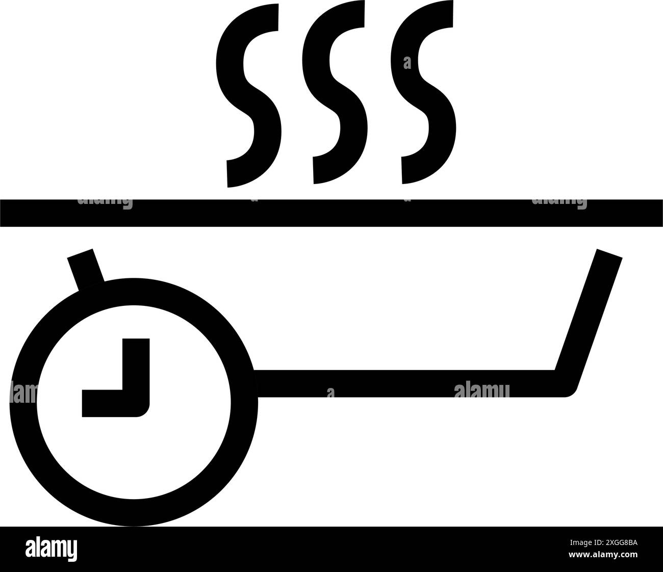 Editable food cooking time, serving time, delivery time vector icon big ...