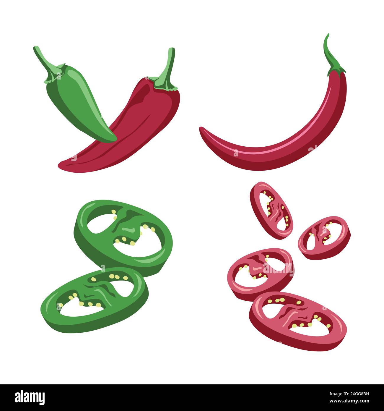 Hot pepper illustration Stock Vector Images - Alamy