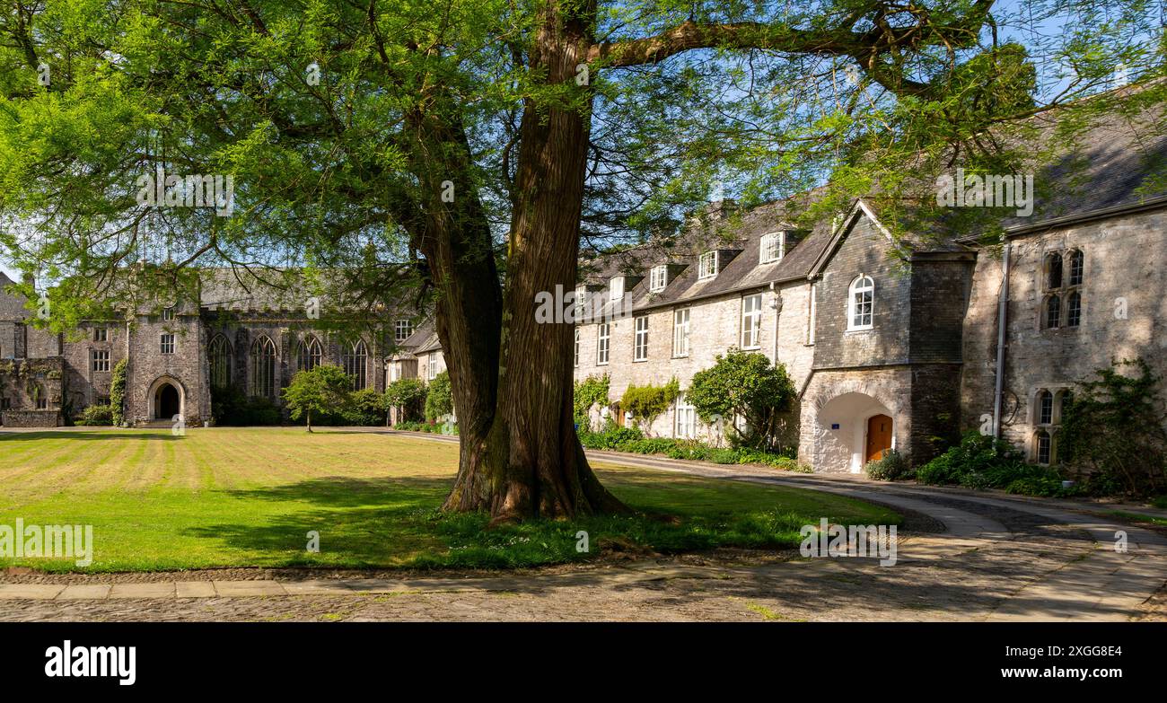 The Great Hall in courtyard of Dartington estate, Dartington, south ...