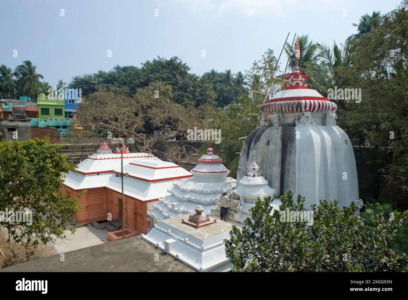 A temple being repainted in Puri, the oldest of India's four holiest ...