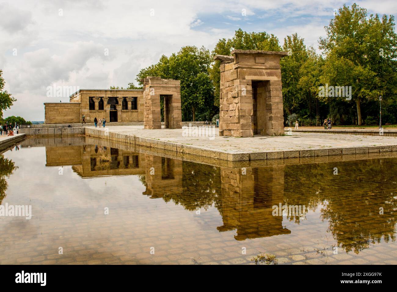 The Egyptian Nubian Templo de Debod (Temple of Debod) in Parque de la ...