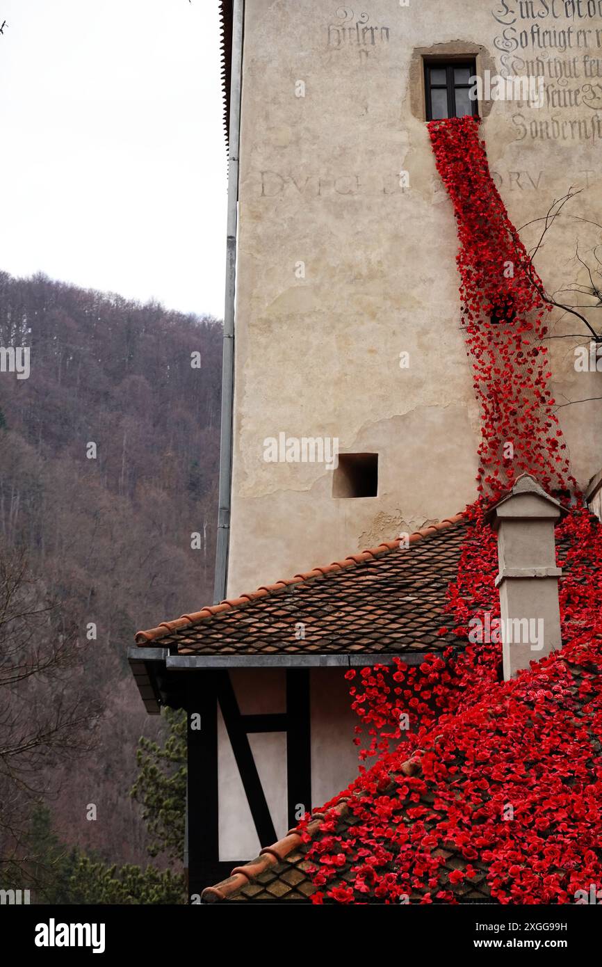 Bran Castle, (Dracula Castle) built by Saxons in 1377 who were given ...