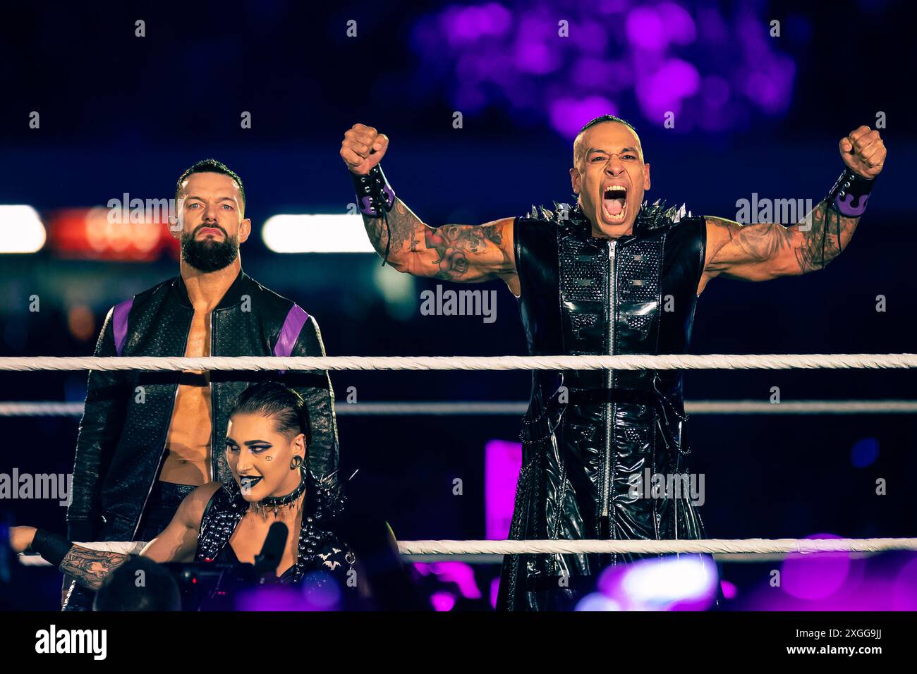 The Judgment Day in the ring at Clash at the Castle in Cardiff, Wales on September 3rd 2022 ...