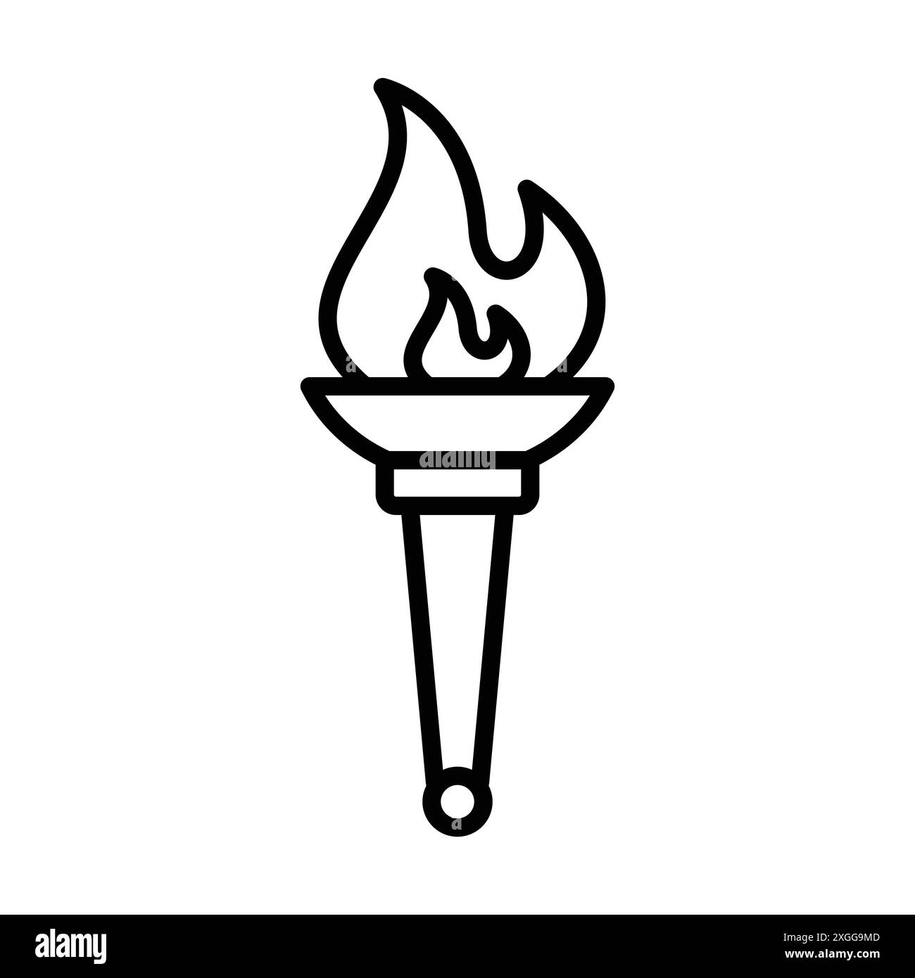 Sport torch vector vectors Black and White Stock Photos & Images - Alamy
