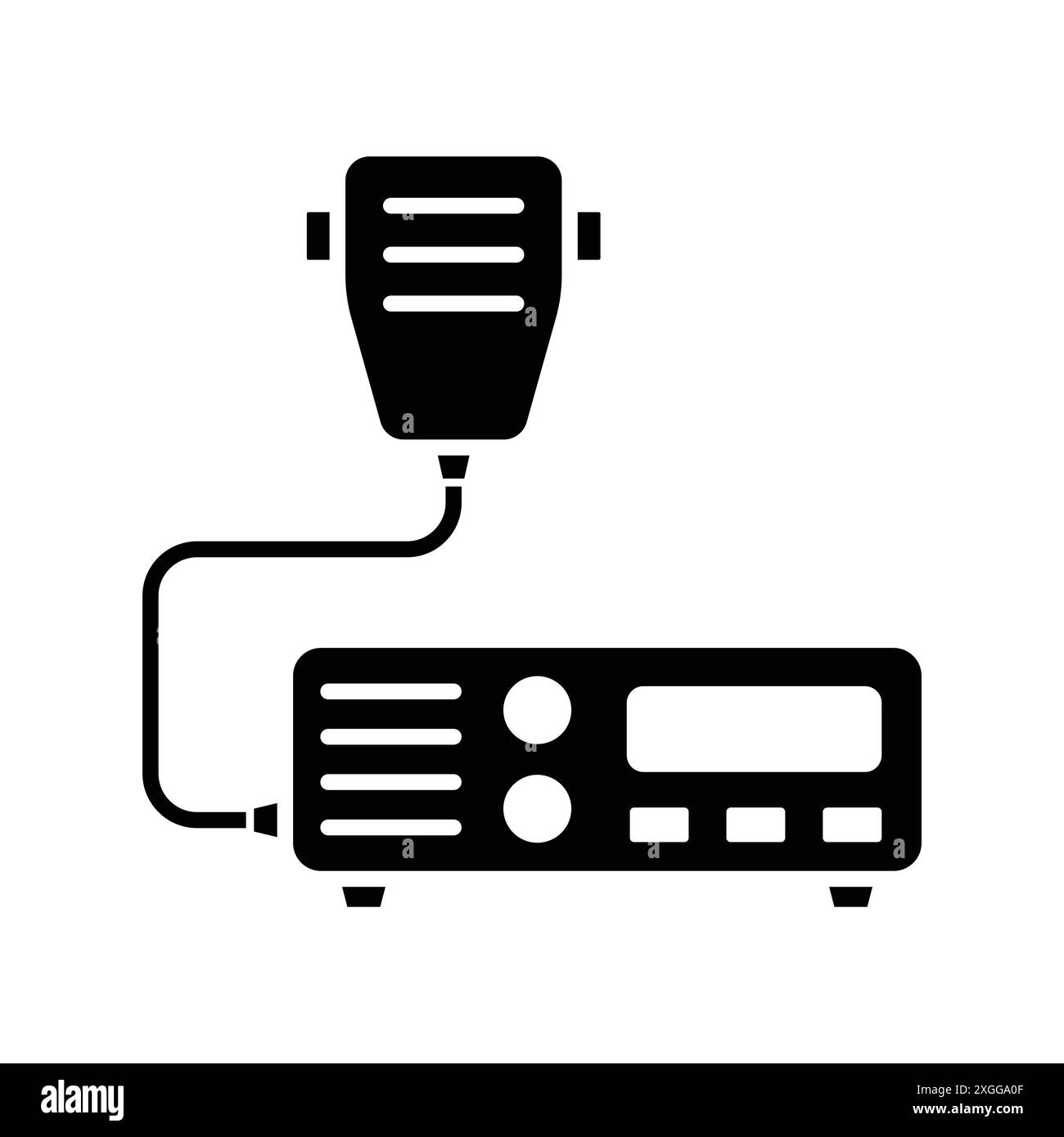 Radio Transmitter Icon Vector Design Template In White Background Stock