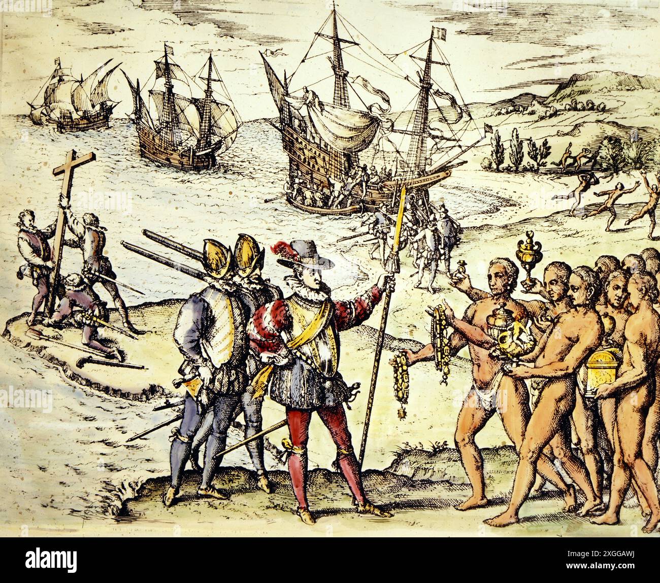 Christopher columbus landing hi-res stock photography and images - Alamy