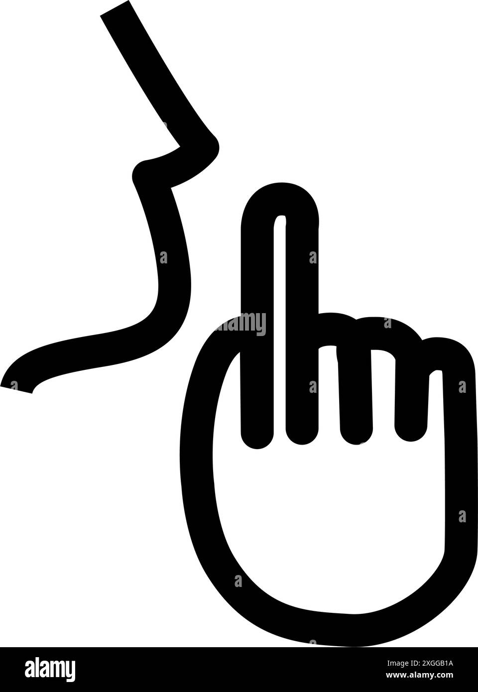 Quiet Zone line icon. Clipart image isolated on white background vector ...