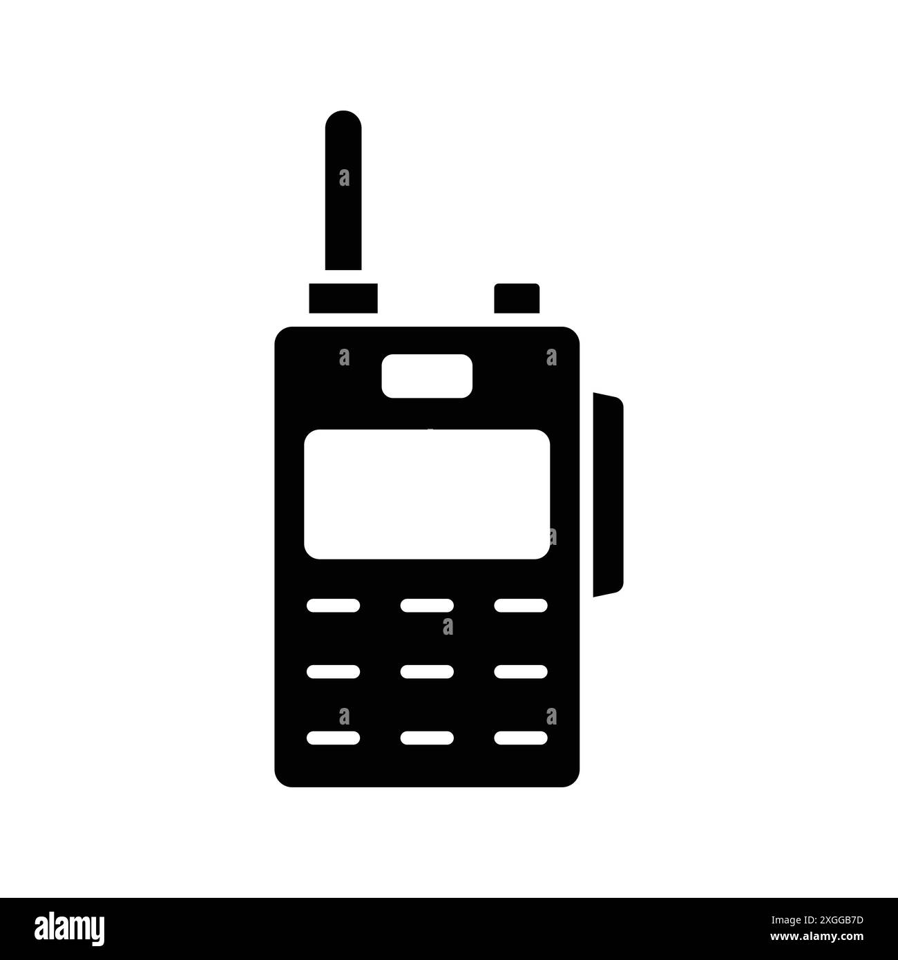 Walkie talkie icon vector vectors Black and White Stock Photos & Images ...