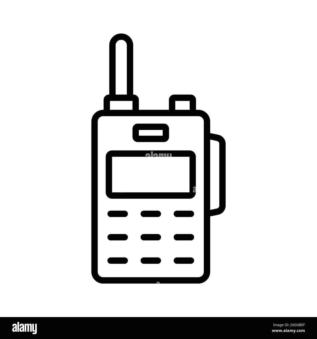 Walkie talkie icon vector vectors Black and White Stock Photos & Images ...