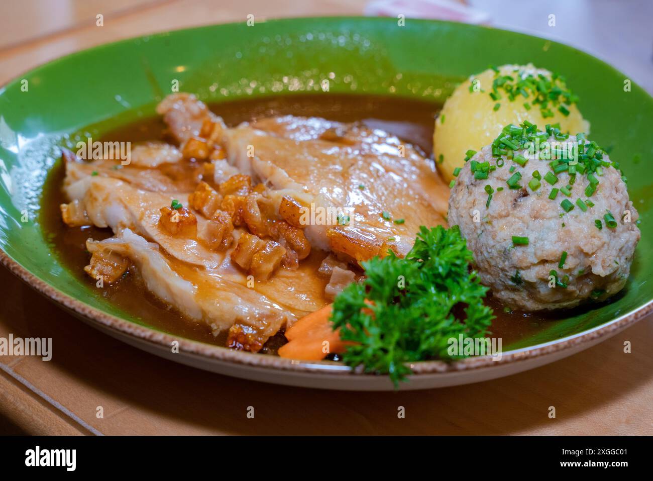 Bavarian dish, Meat, Dumplings, Sauce, Gravy, Traditional, Cuisine ...