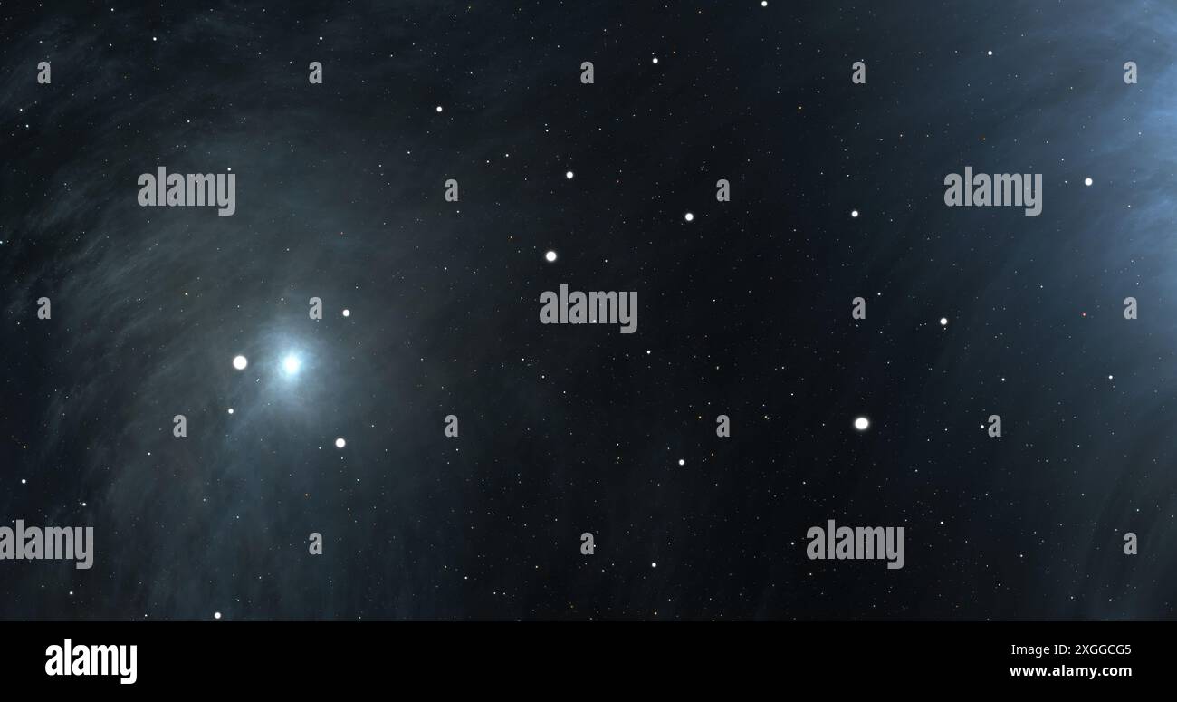 Space background with nebula and shining stars. Giant interstellar ...