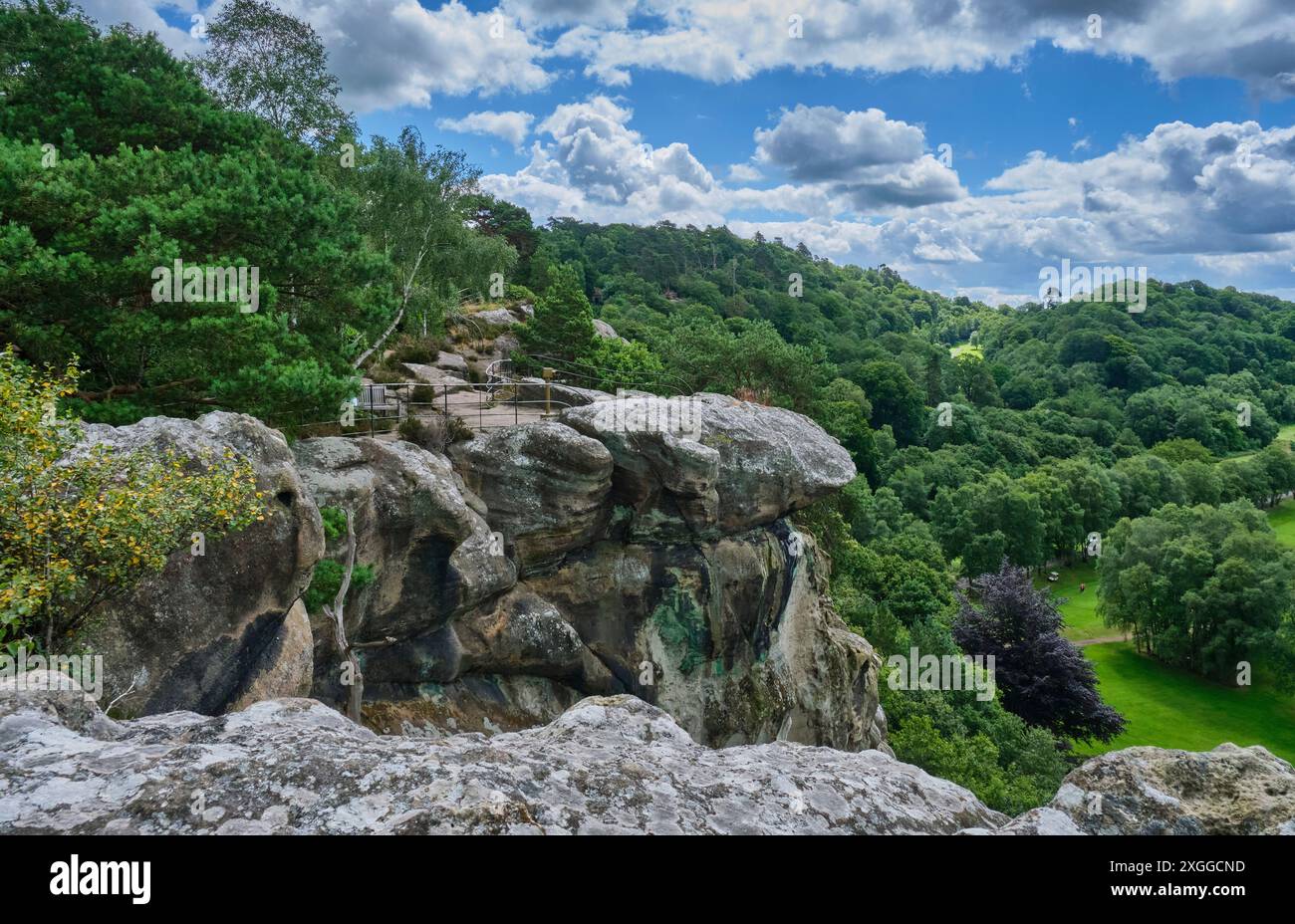 The Precipice Walk on Grotto Hill at Hawkstone Follies, Hawkstone Park ...