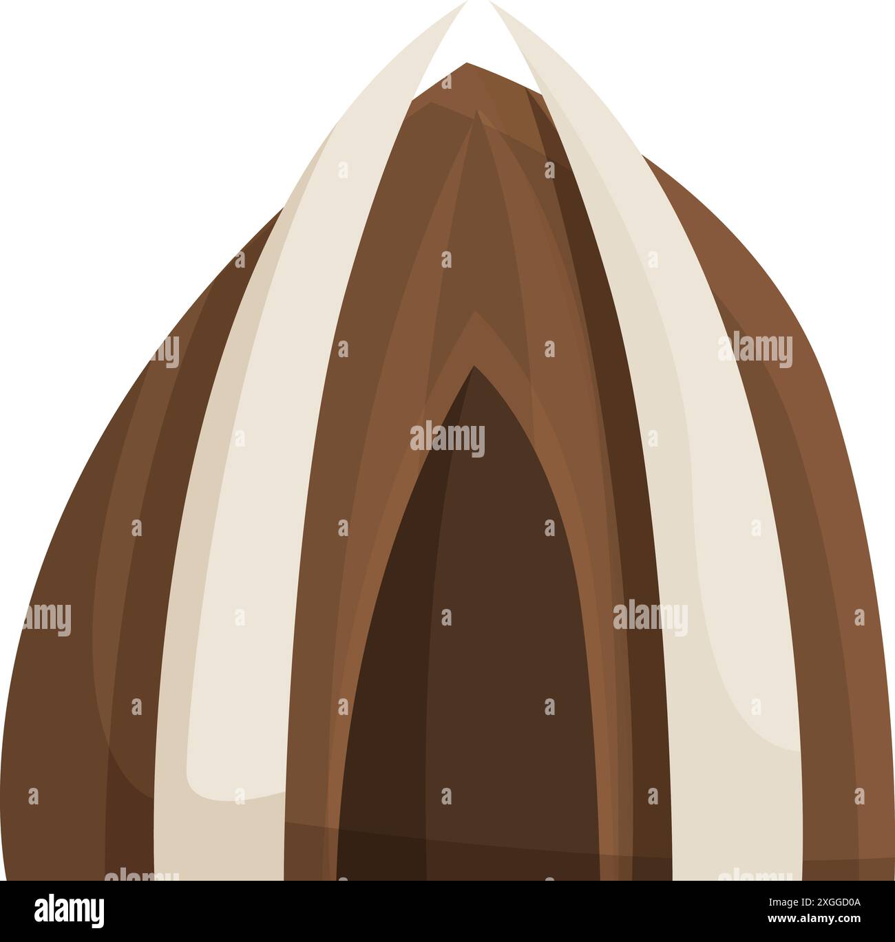 Closeup of a sunflower seed showing the kernel inside Stock Vector ...