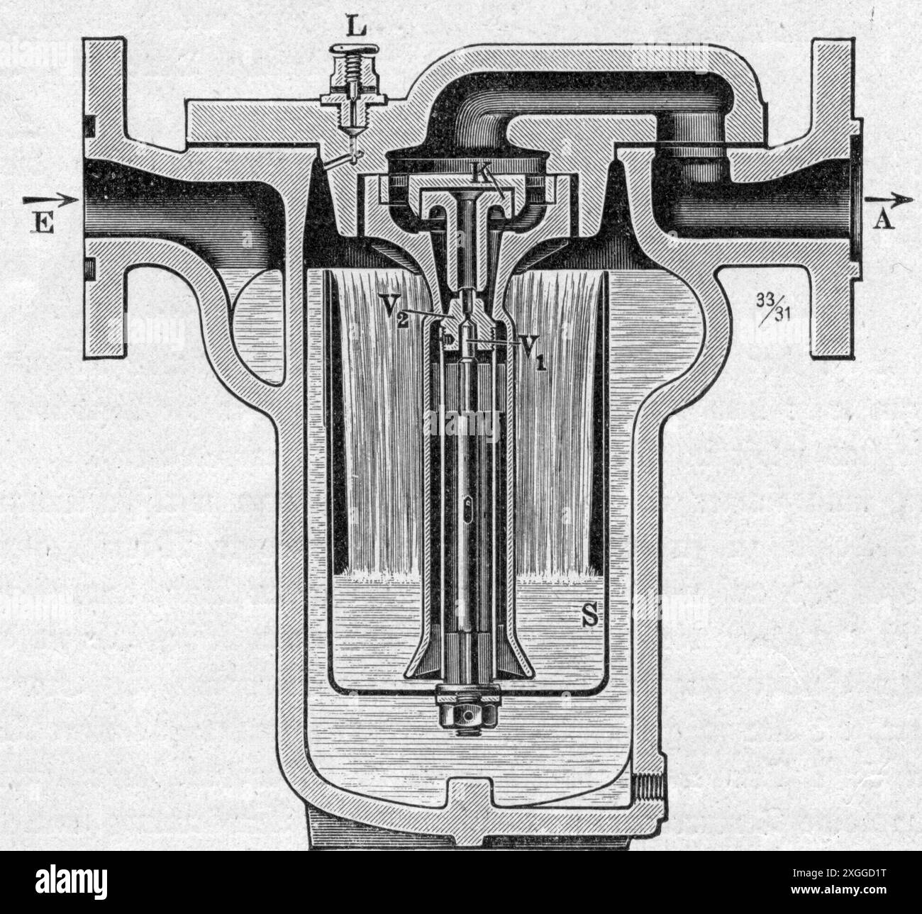 Cross section the works at Black and White Stock Photos & Images - Alamy