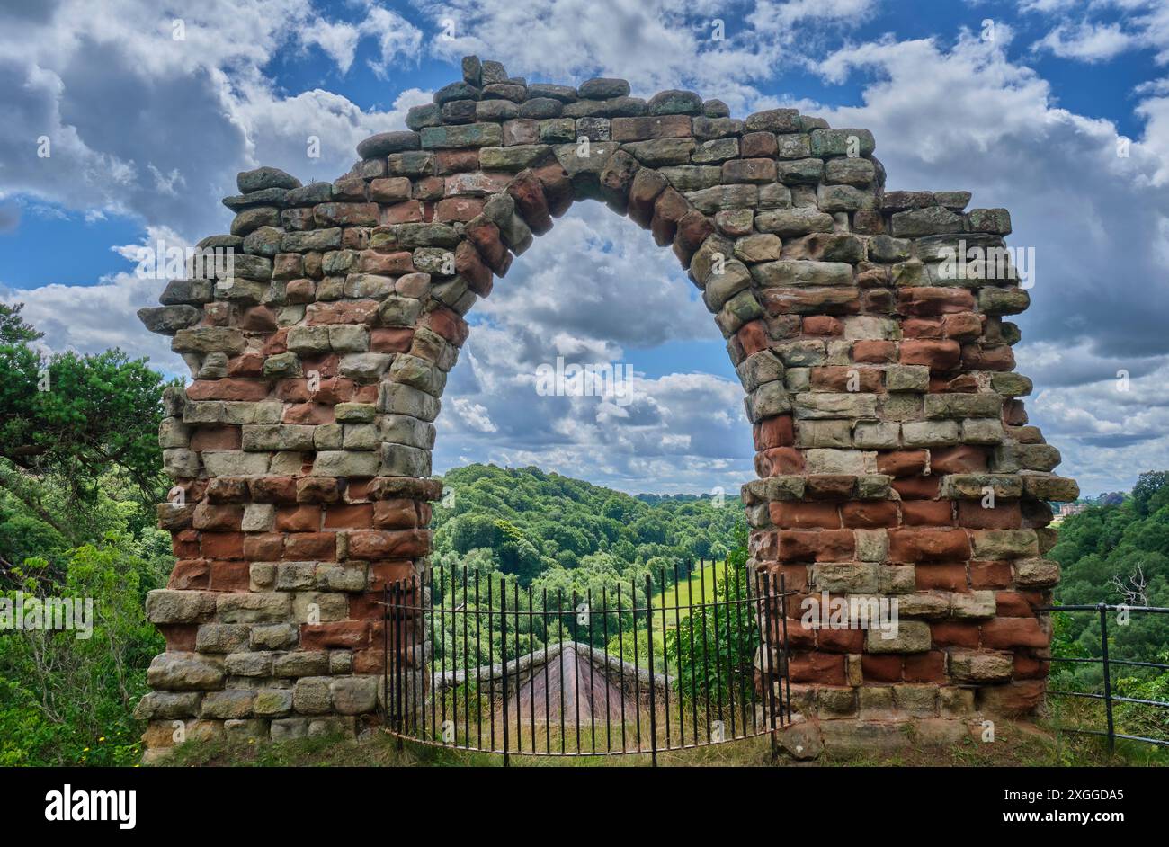 The Grotto Arch on Grotto Hll at Hawkstone Follies, Hawkstone Park ...