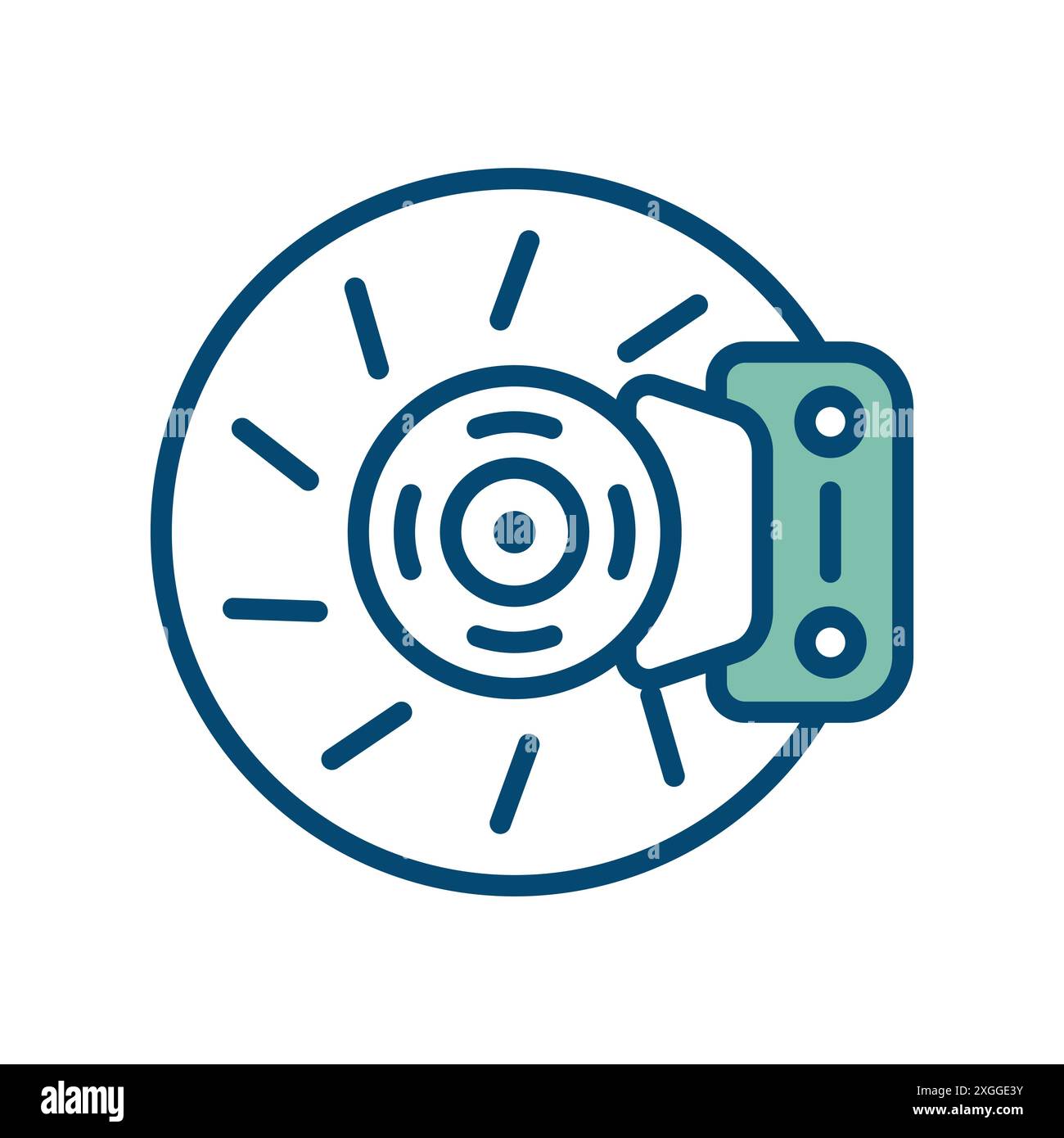 brake icon vector design template in white background Stock Vector ...