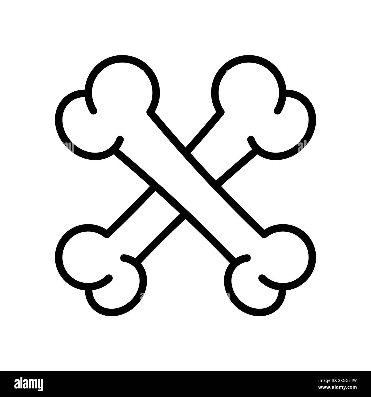 bone icon vector design template in white background Stock Vector Image ...