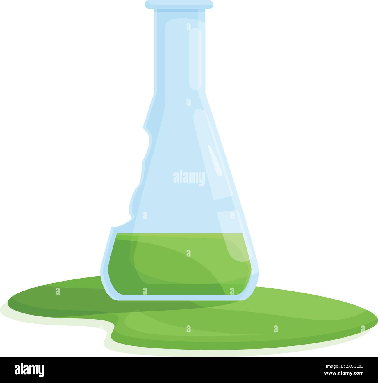 Lab glass broken Stock Vector Images - Alamy