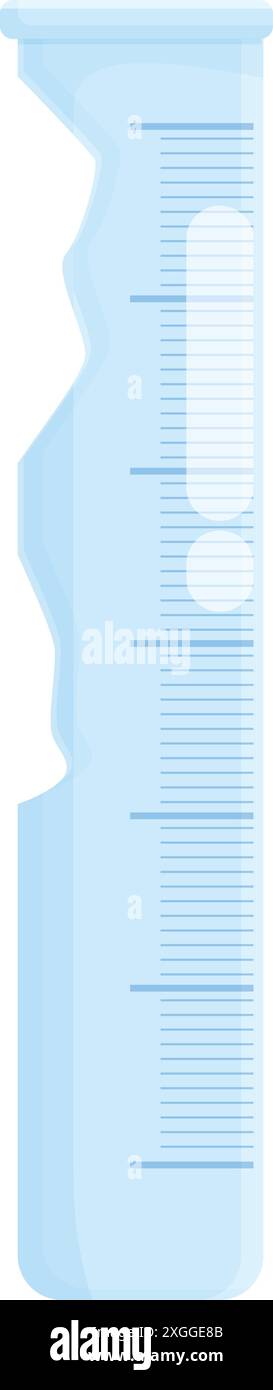 Broken chemical test tube with a warning symbol, highlighting the ...